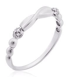 Серебряное кольцо с фианитом: цвет серебристый, 2299 ₽, артикул ...