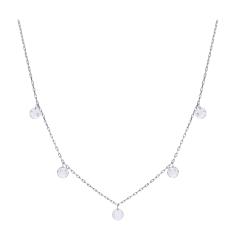 Серебряное колье с фианитом: 3499 ₽, артикул № 559014K0 | Интернет-магазин kari