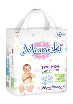 Трусики Maneki, M (6-11 кг), 22 шт.: 274 ₽, артикул № 74010010 ...