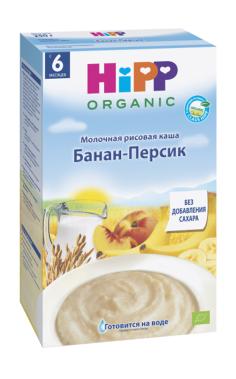 Каша Сухая, быстрорастворимая, молочная с пребиотиками "HIPP" "Банан ...