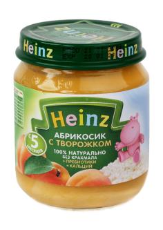 Пюре Хайнц 120г творог с абрикосиками с 5 мес ст/б: 55 ₽, артикул ...