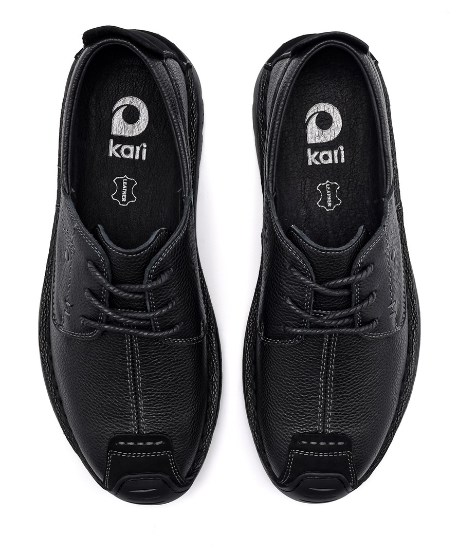 Полуботинки мужски kari, цвет черный, цена 7499 ₽ — купить в kari в Москве | M6200653